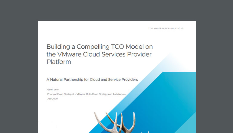 Building a Compelling TCO Model on the VMware Cloud Services Provider ...